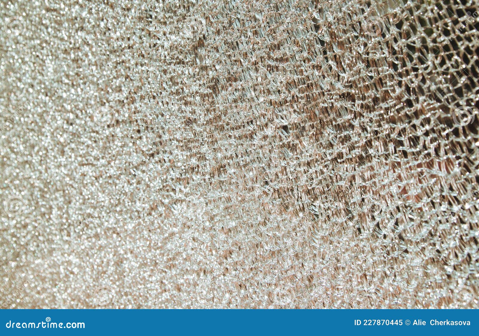 The Background is Made of Broken Glass into Small Pieces. Reflection of ...