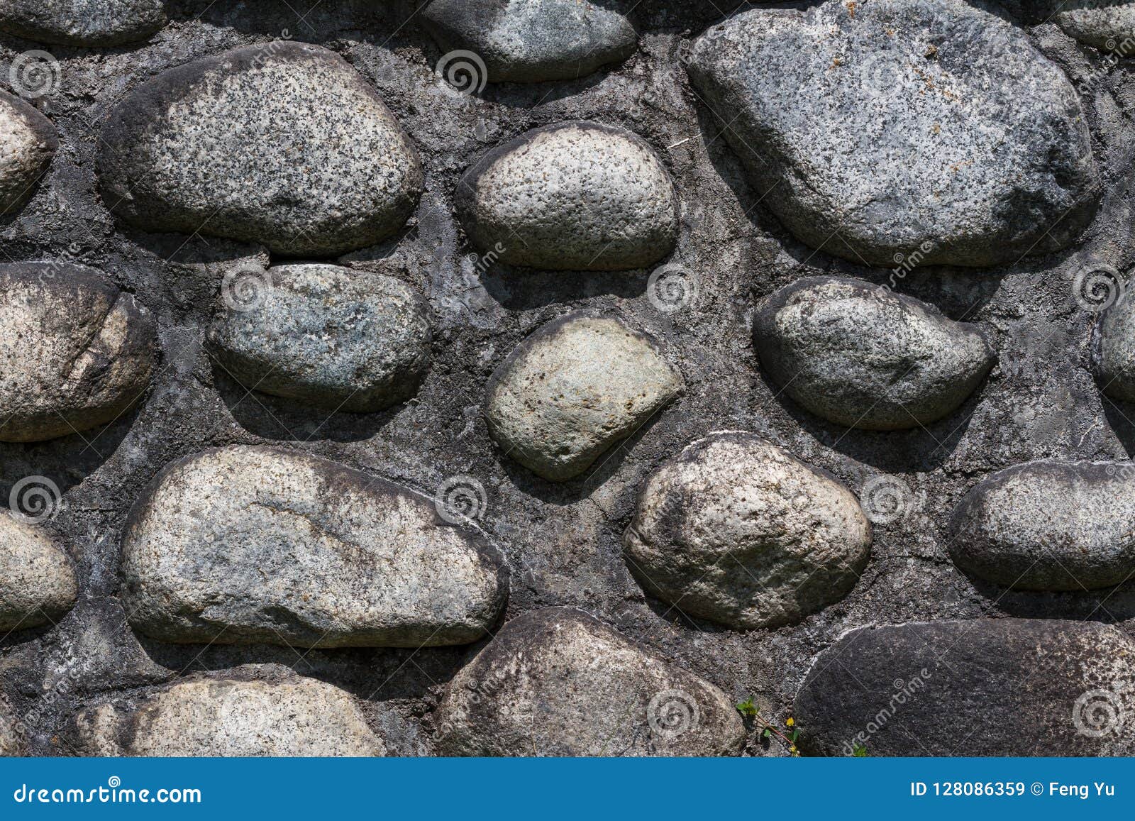 Wall with pebbles stock image. Image of texture, vintage - 128086359