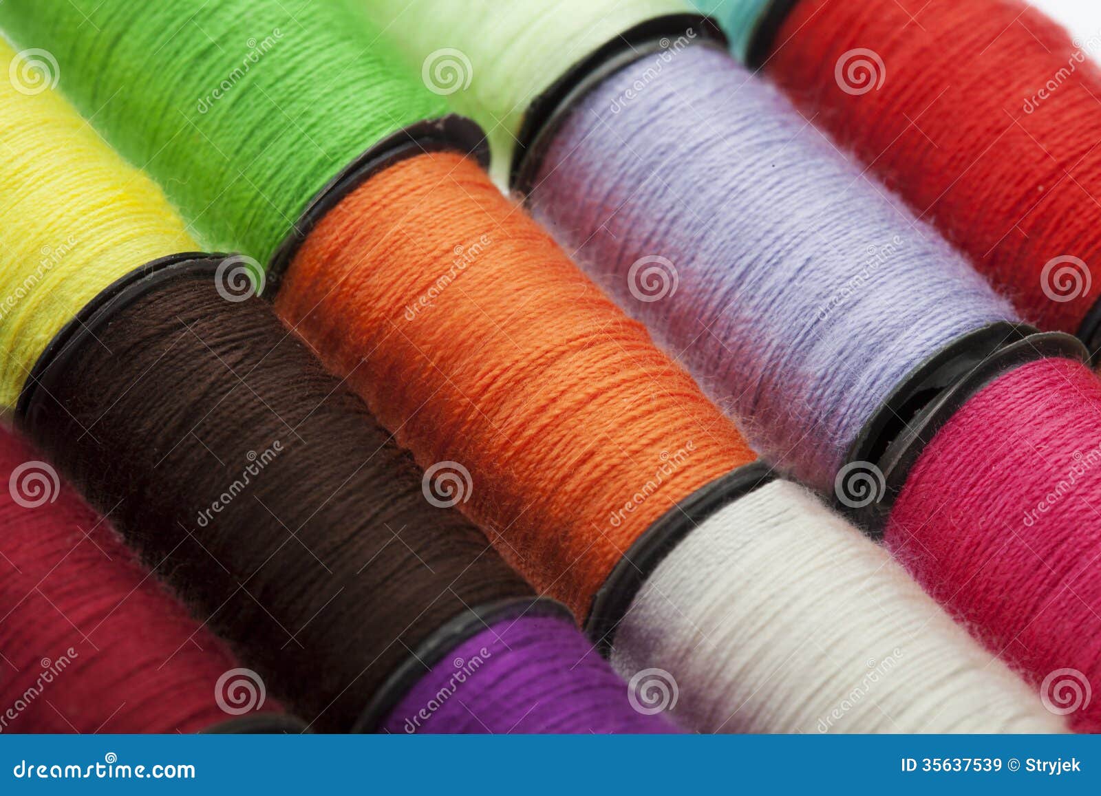 Background Made of Colorful Sewing Threads Stock Image - Image of ...