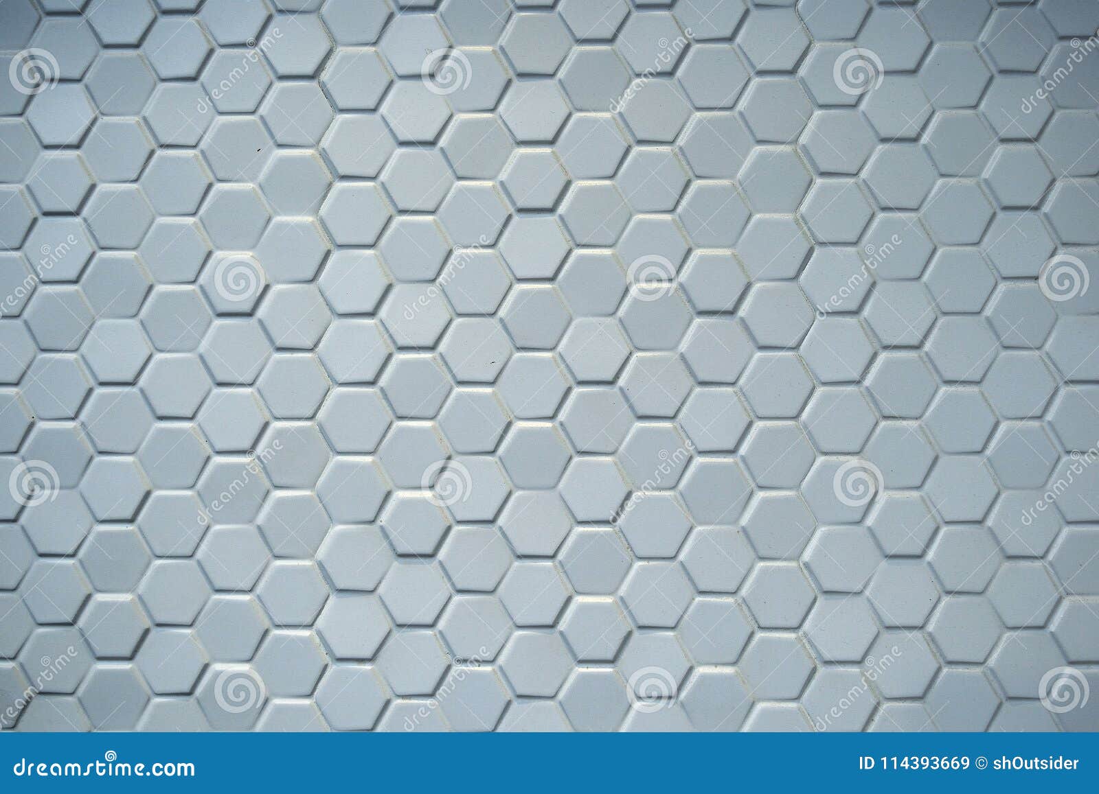 Hexagonal Ceramic Blue Tiles Stock Image - Image of texture, hexagon ...