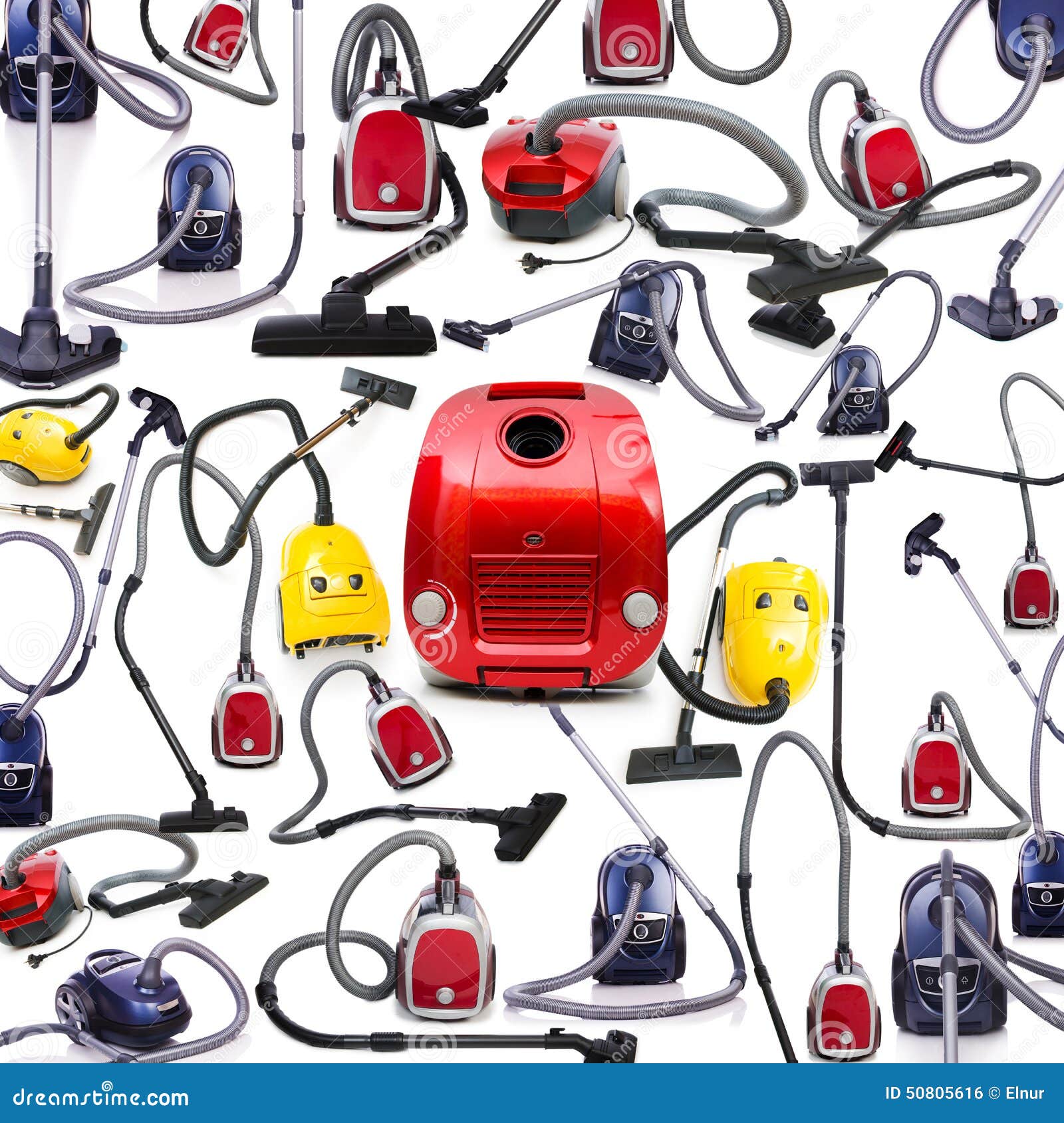 Background Made of Many Vacuum Cleaners Stock Photo - Image of isolated ...