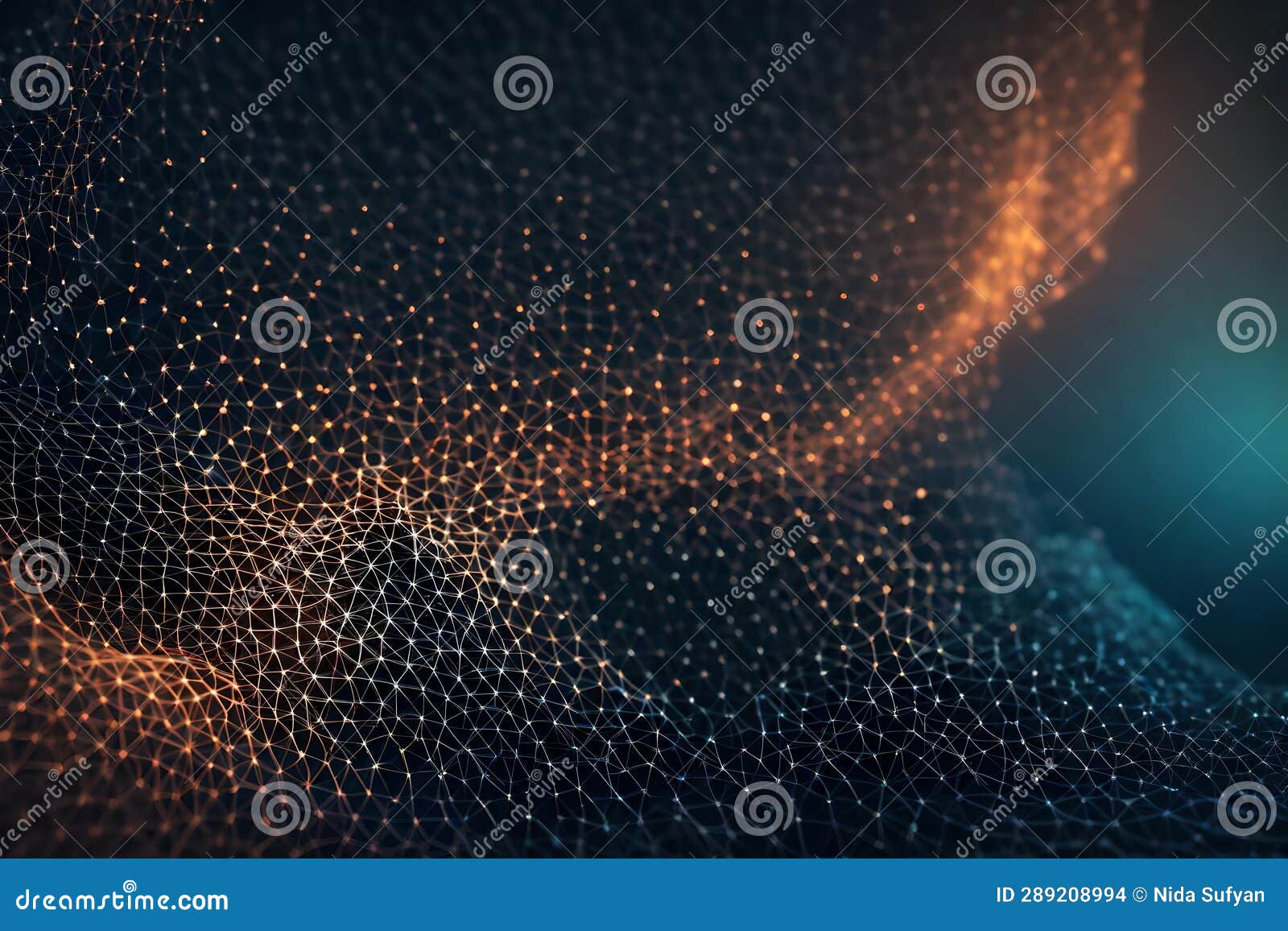 Abstract Technology Particles Mesh Background Generated Ai Stock ...