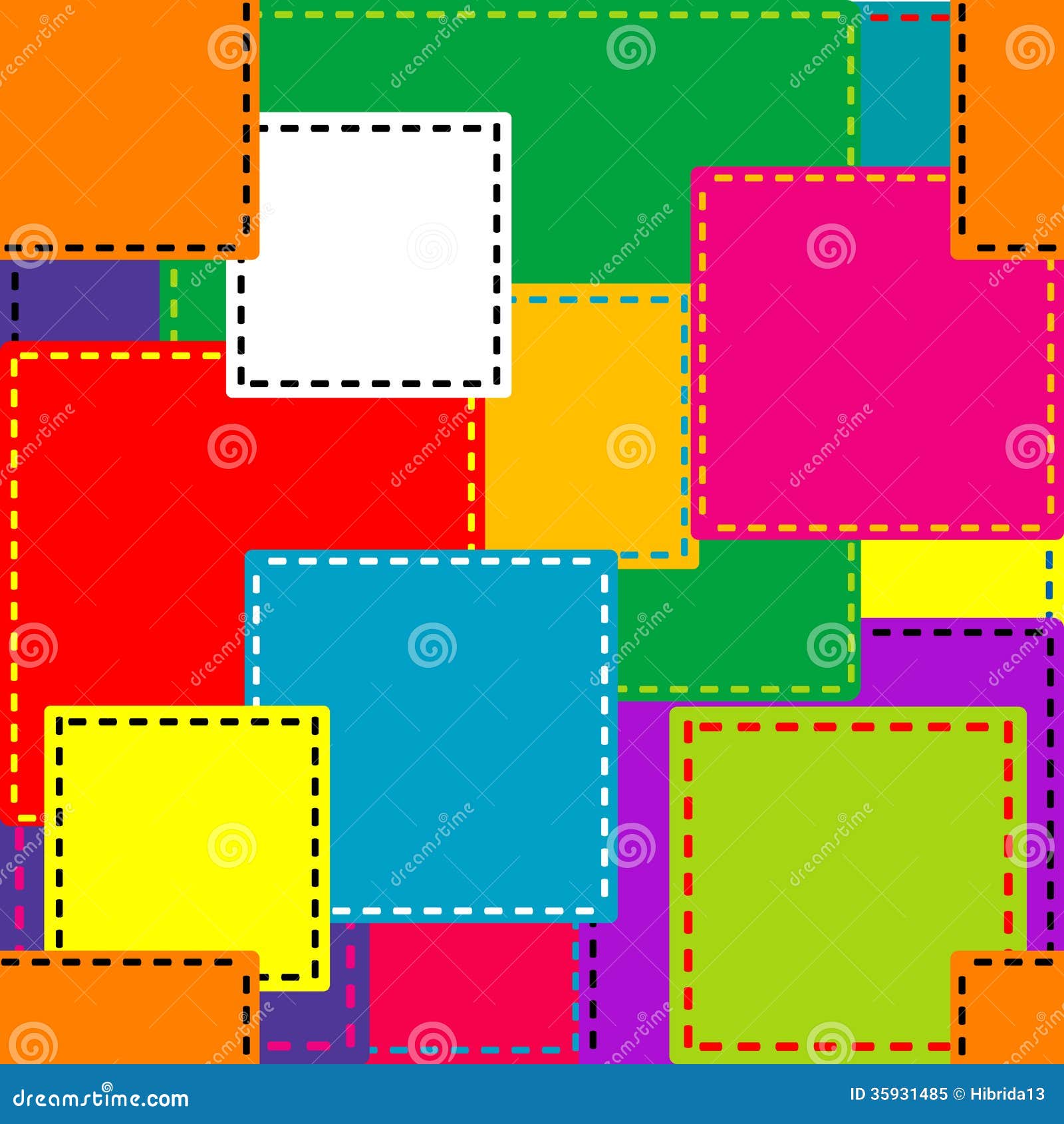 Background Made of Sewed Patches Stock Illustration - Illustration of ...