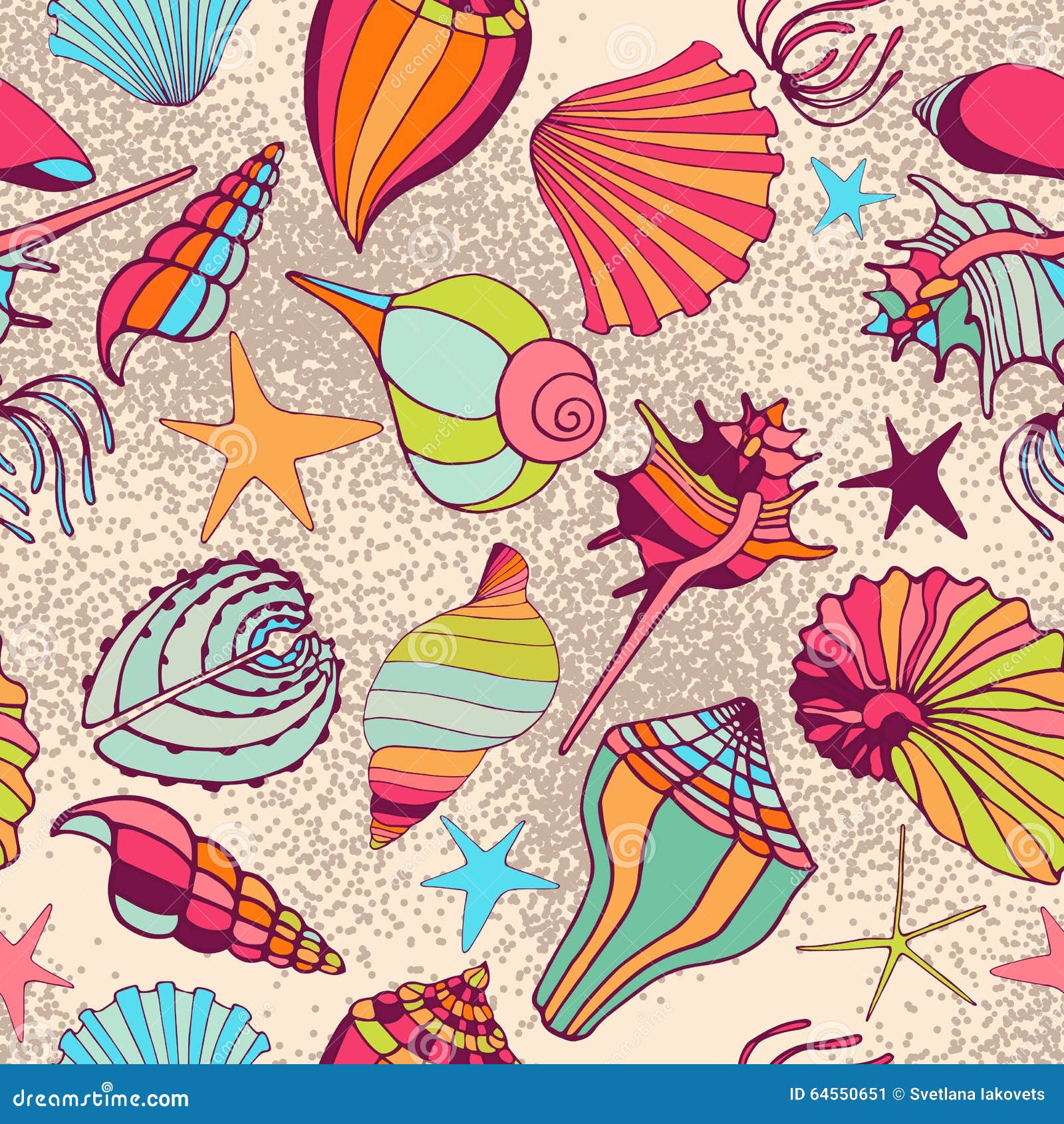 Background made of shells stock vector. Illustration of background ...