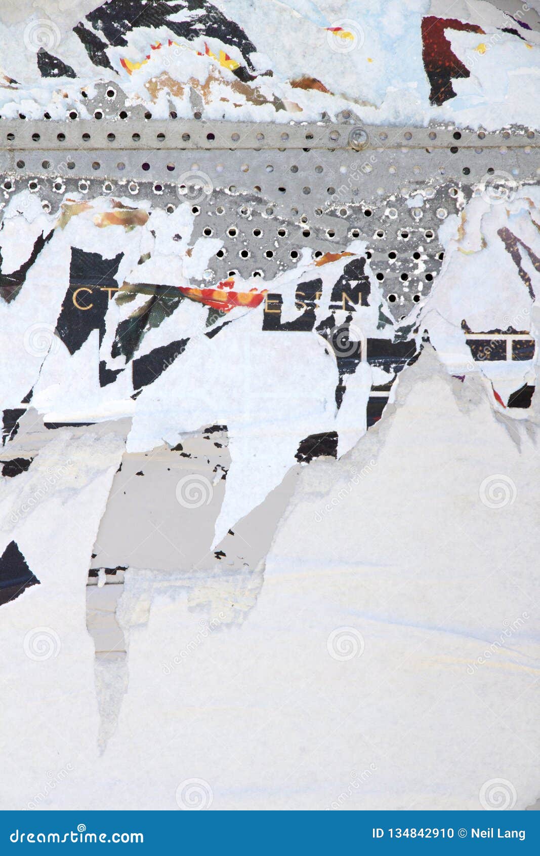 Torn posters stock photo. Image of edge, abstract, concept - 134842910