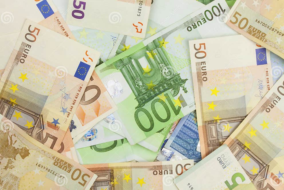 Background Made with Valid Euro Banknotes. Stock Photo - Image of ...