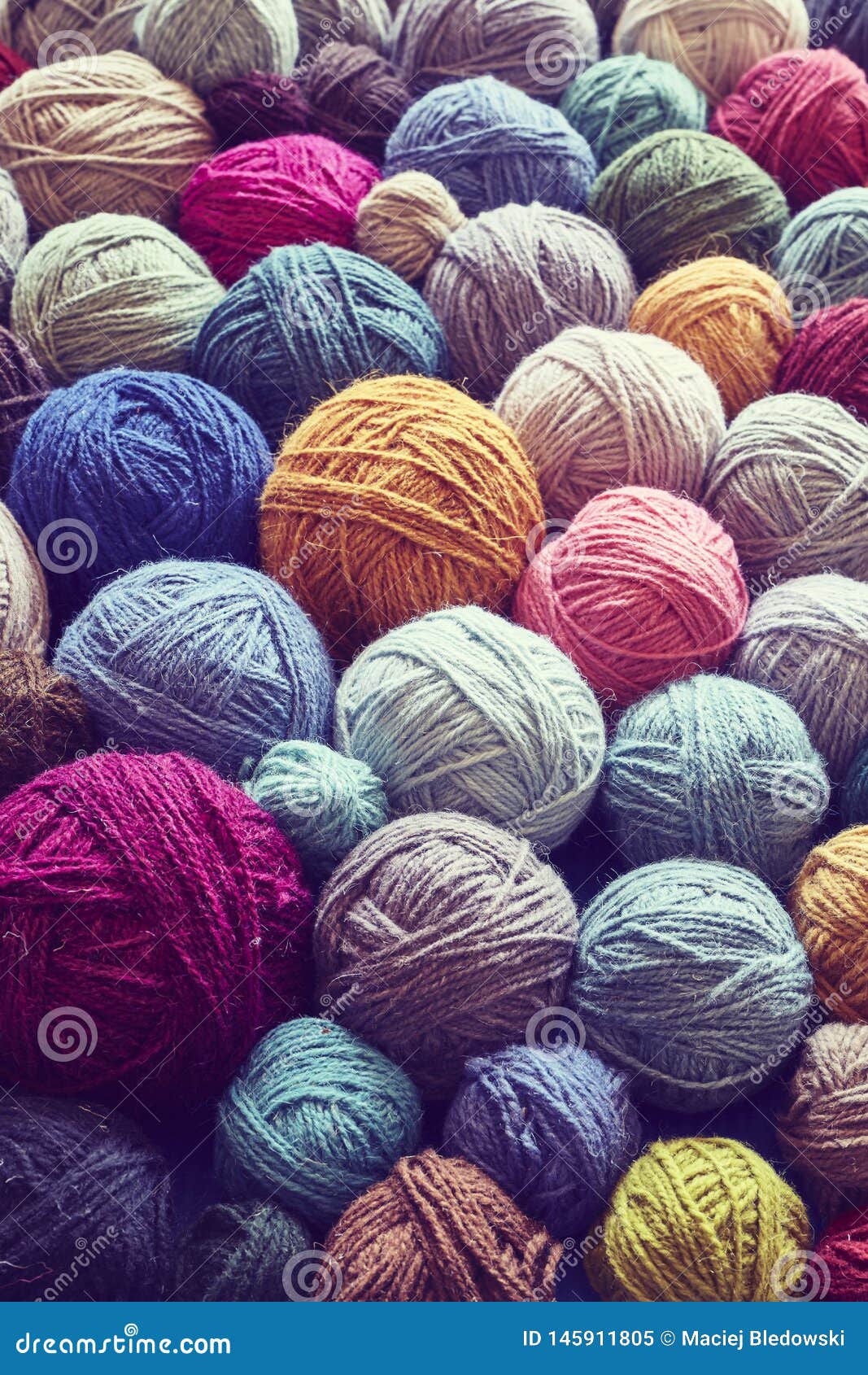 Background Made of Wool Yarns Stock Image - Image of instagram, rustic ...