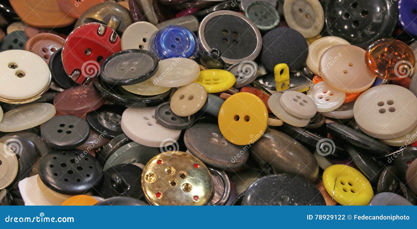 Background with Many Buttons of Clothes Stock Photo - Image of fashion ...