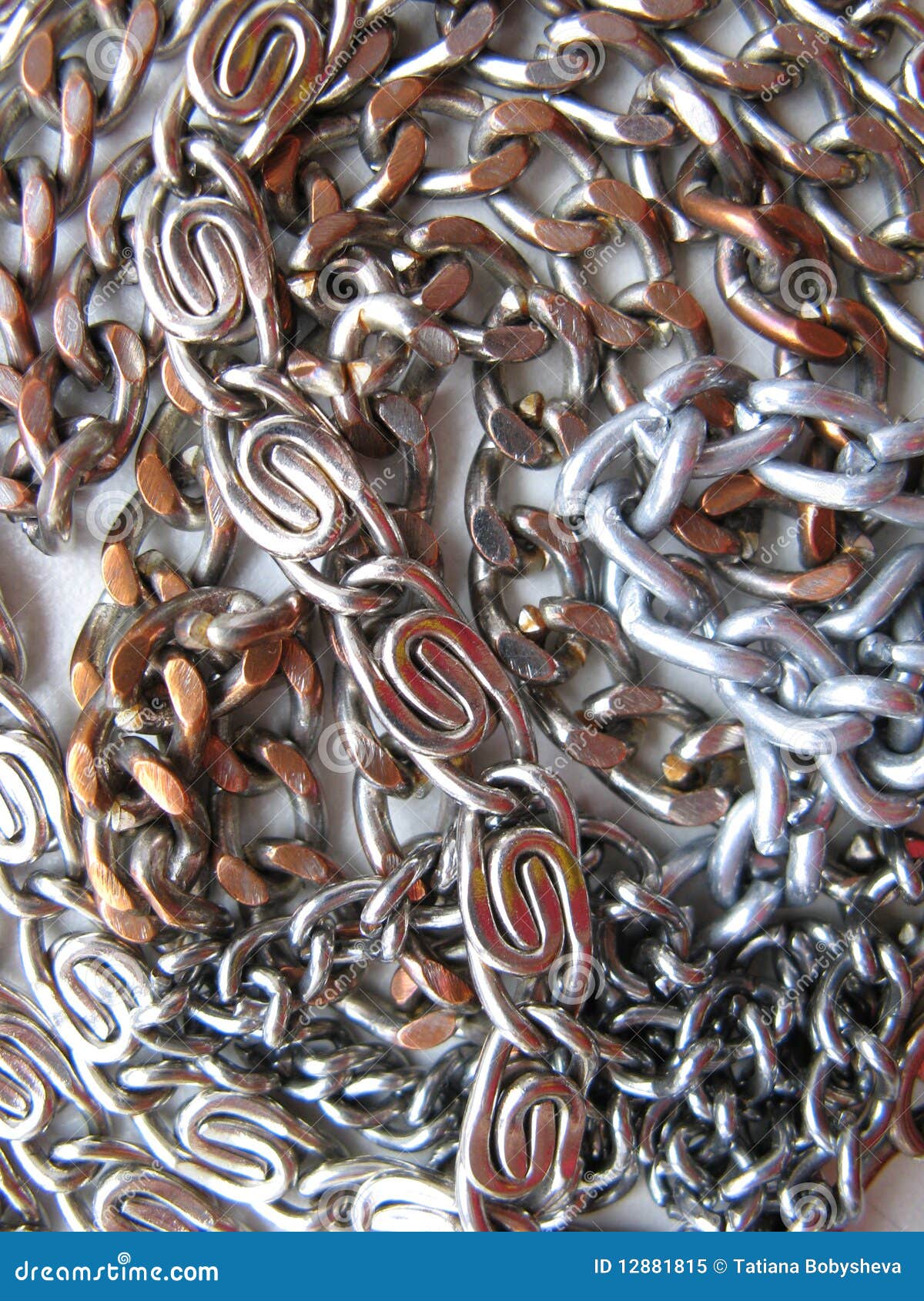 Background with Many Chains Stock Image - Image of adorning, asymmetry ...