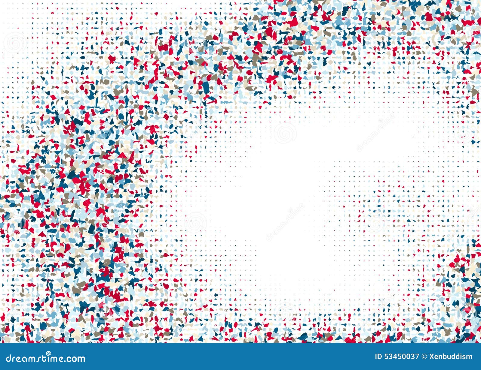 Background with Many Colored Fragments Stock Illustration ...