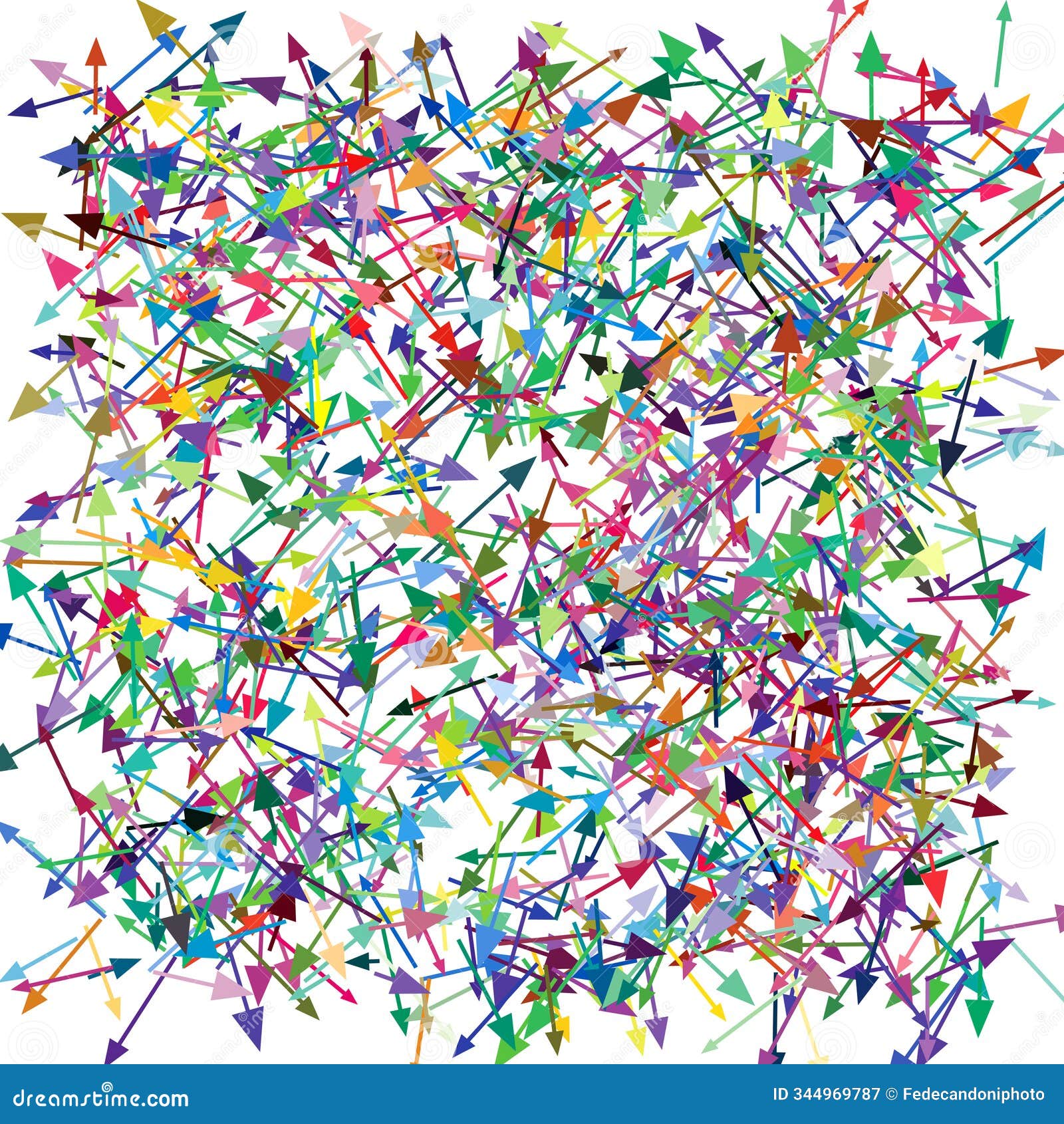 Background with Many Colorful Vector Arrows at Different Angles ...
