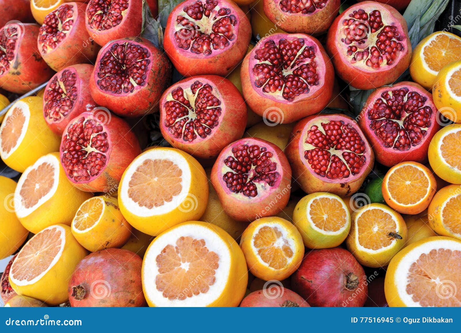 Background from Many Different Fruits Stock Image - Image of colorful ...