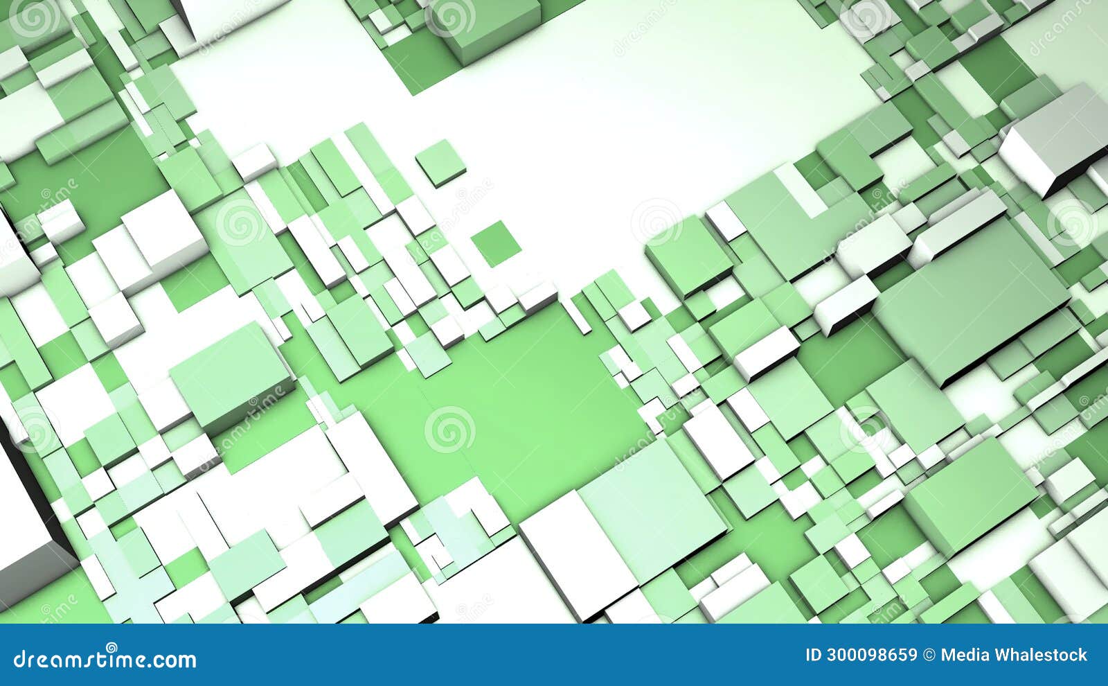 Background with Many Different Squares. Motion. 3D Surface with Lots of ...