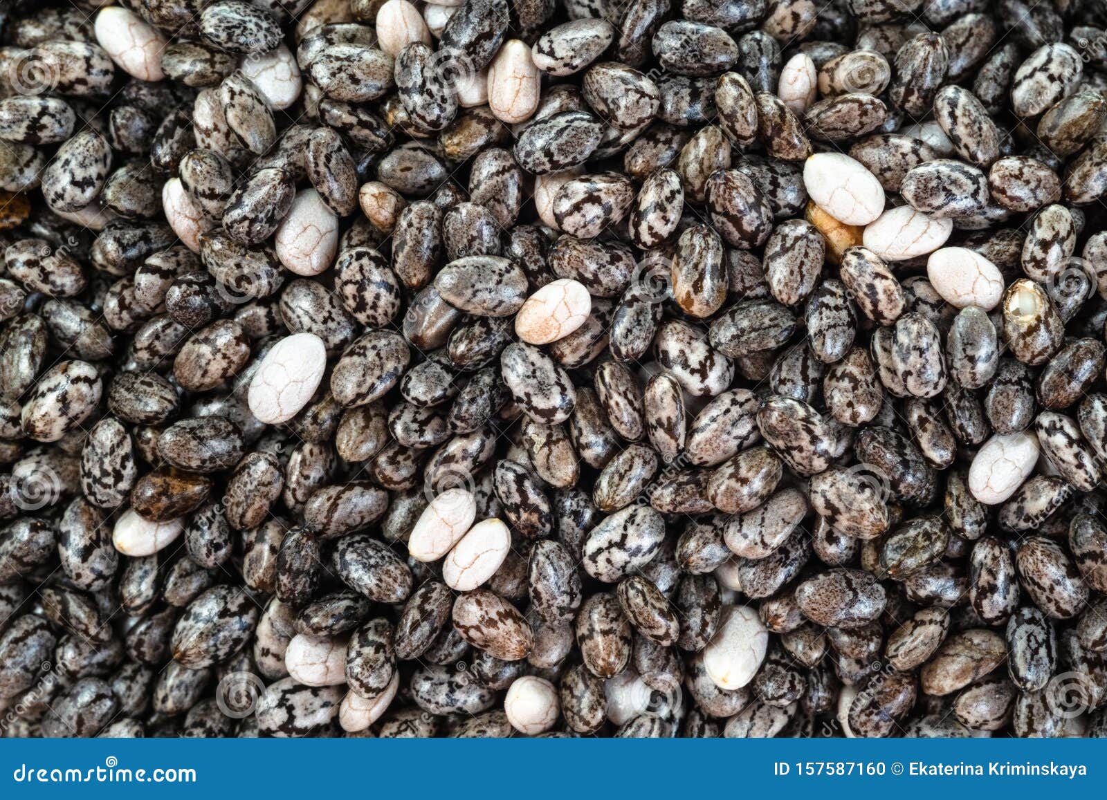 Background from Many Dried Chia Seeds Stock Photo - Image of meal ...