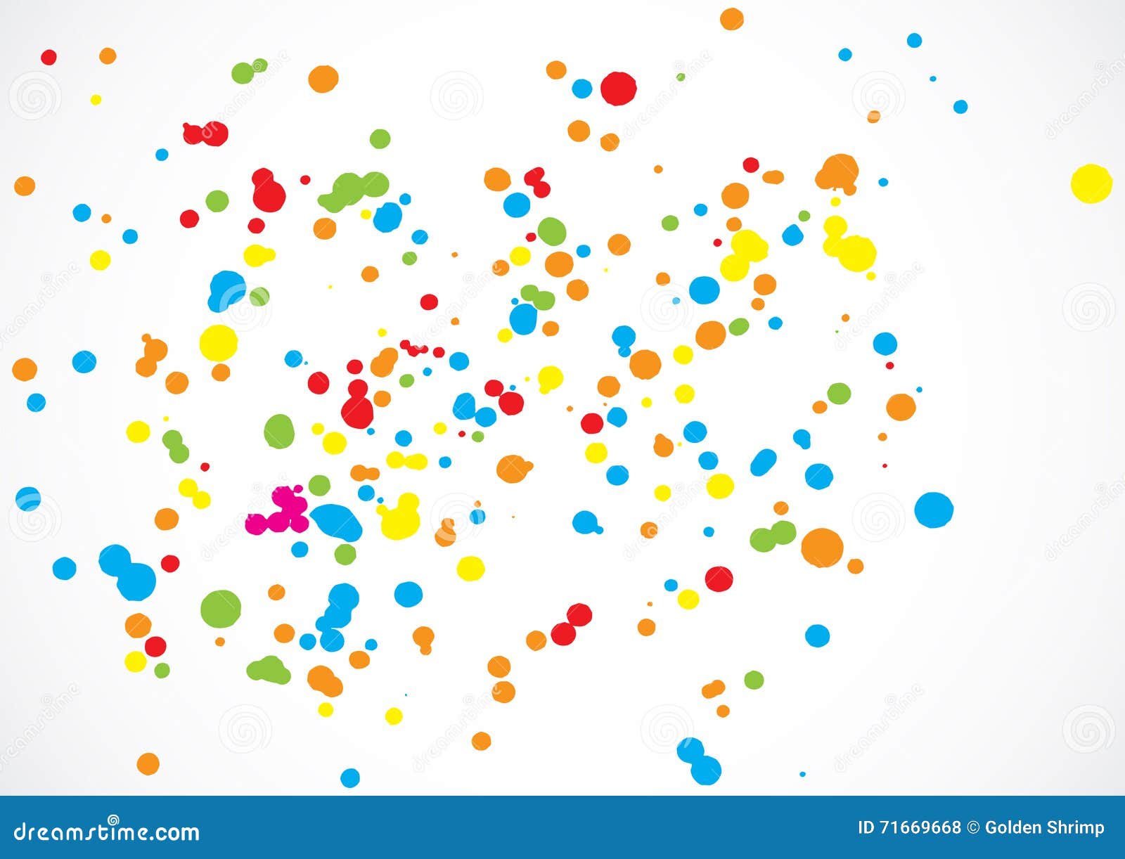 Background with Many Falling Tiny Round Random Confetti, Stock Vector ...