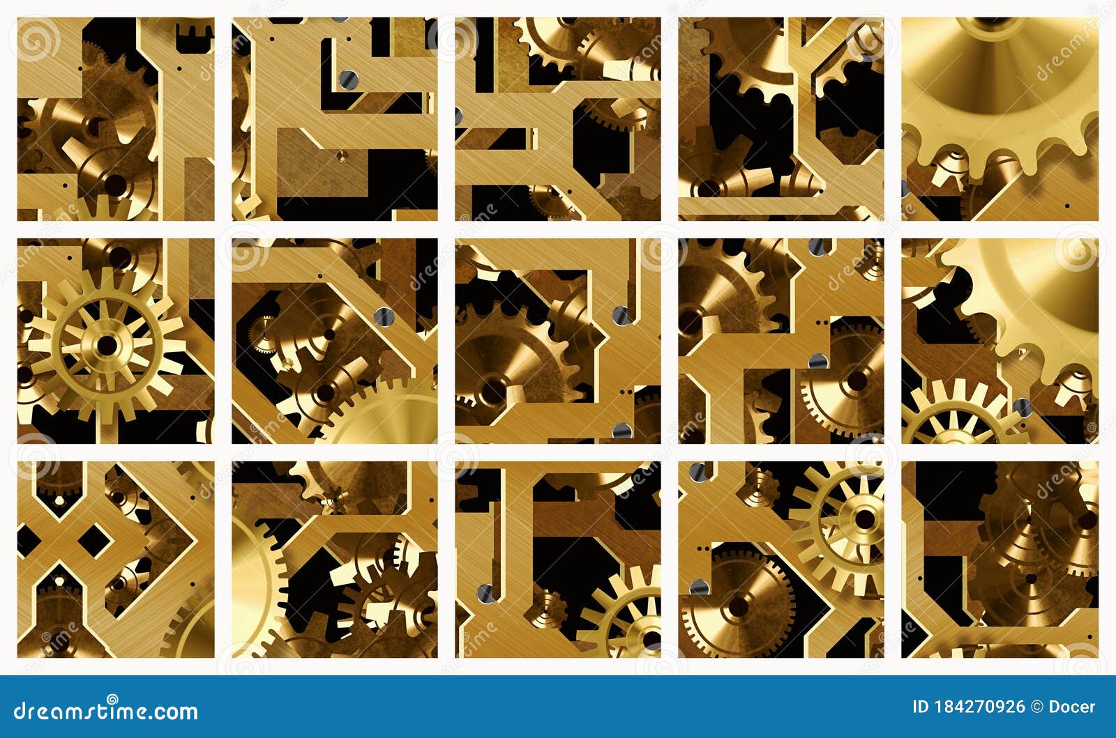 Old Mechanical Frames With Steampunk Concept Cartoon Vector ...