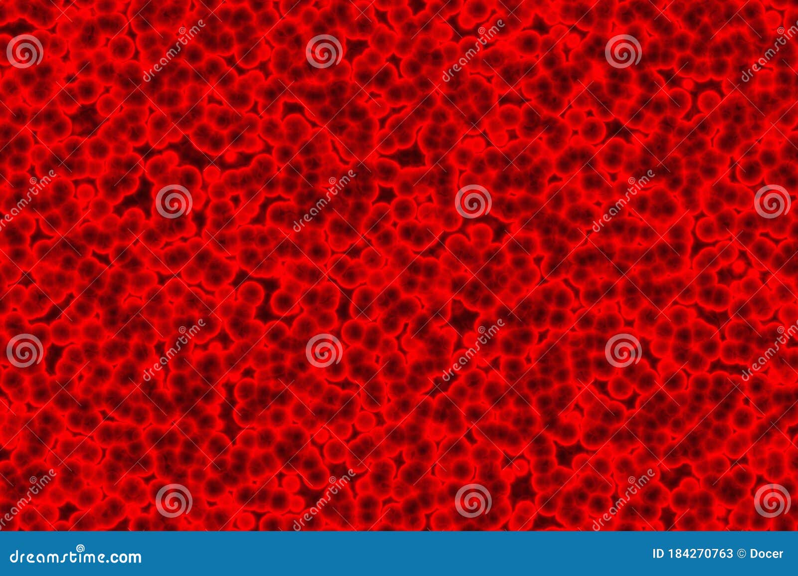 Background of Many Red Bio Cells Stock Illustration - Illustration of ...
