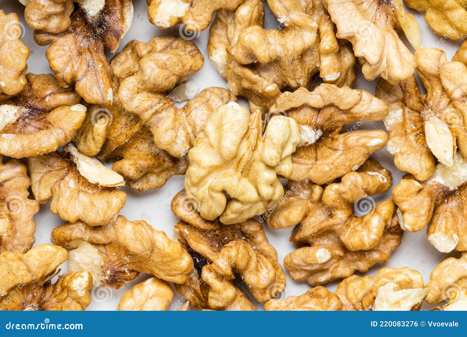 Background - Many Shelled Walnut Cores Stock Photo - Image of texture ...