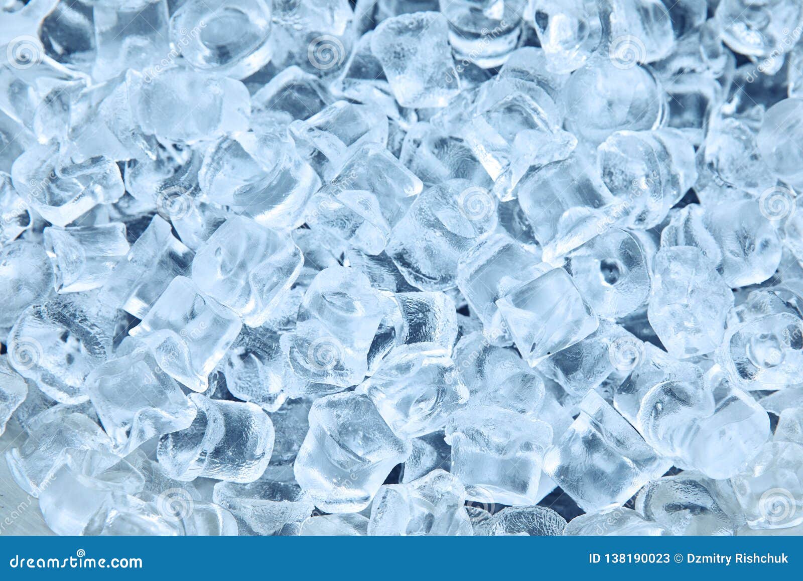 Background with Many Small Blue Ice Cubes Stock Image - Image of nature ...