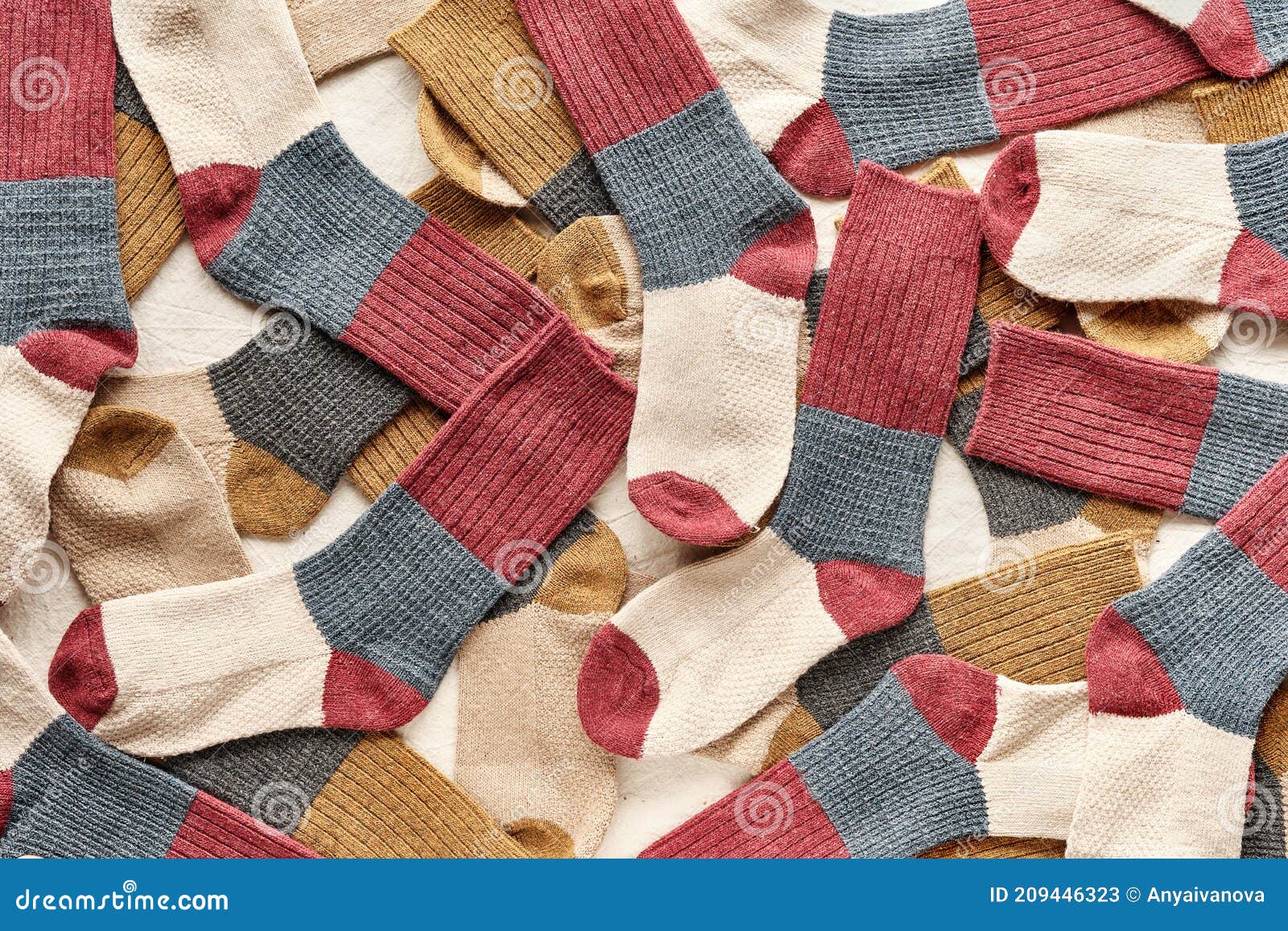 Background with Many Socks. National Sock Day or Odd Socks Day ...