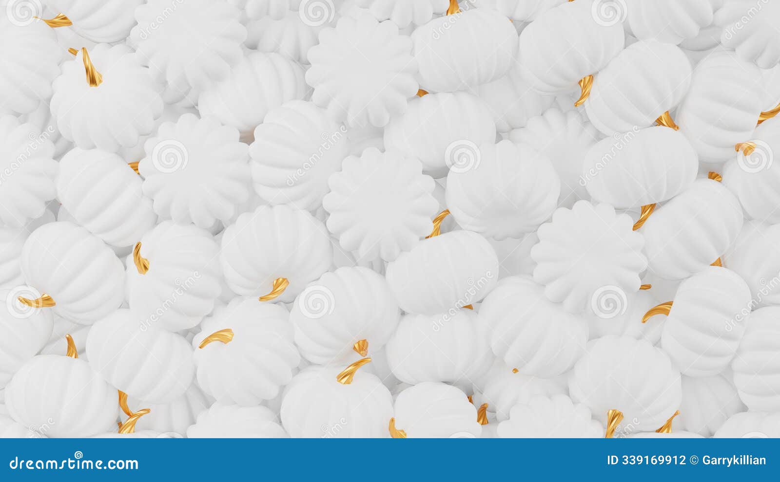 Background with Many White Pumpkins Filling Screen. Halloween Backdrop ...