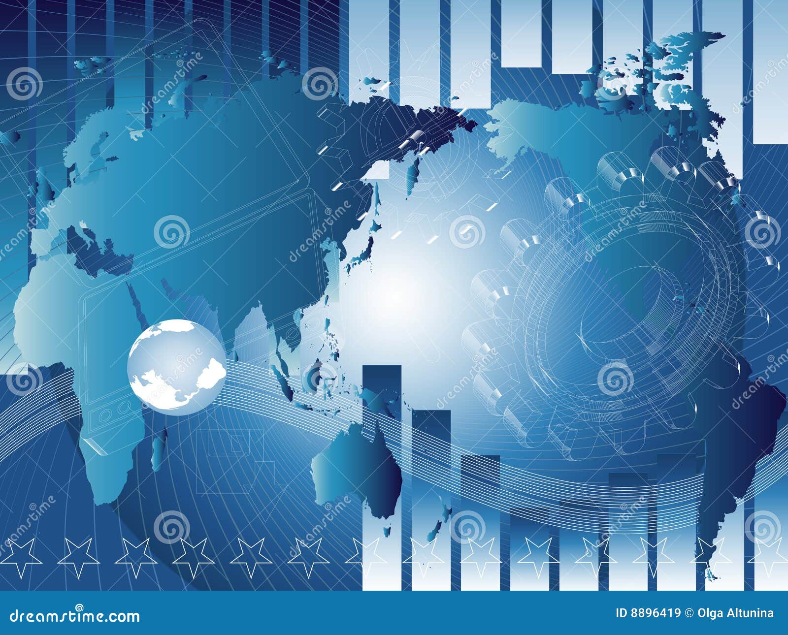 Background with map stock vector. Illustration of background - 8896419