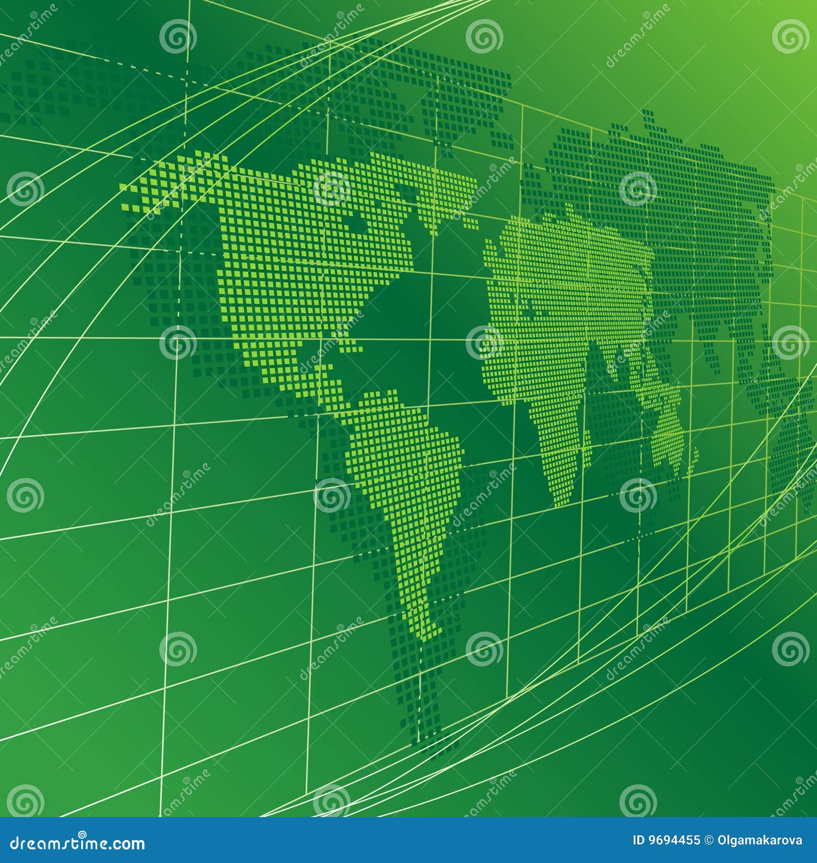 Background with a map stock vector. Illustration of line - 9694455