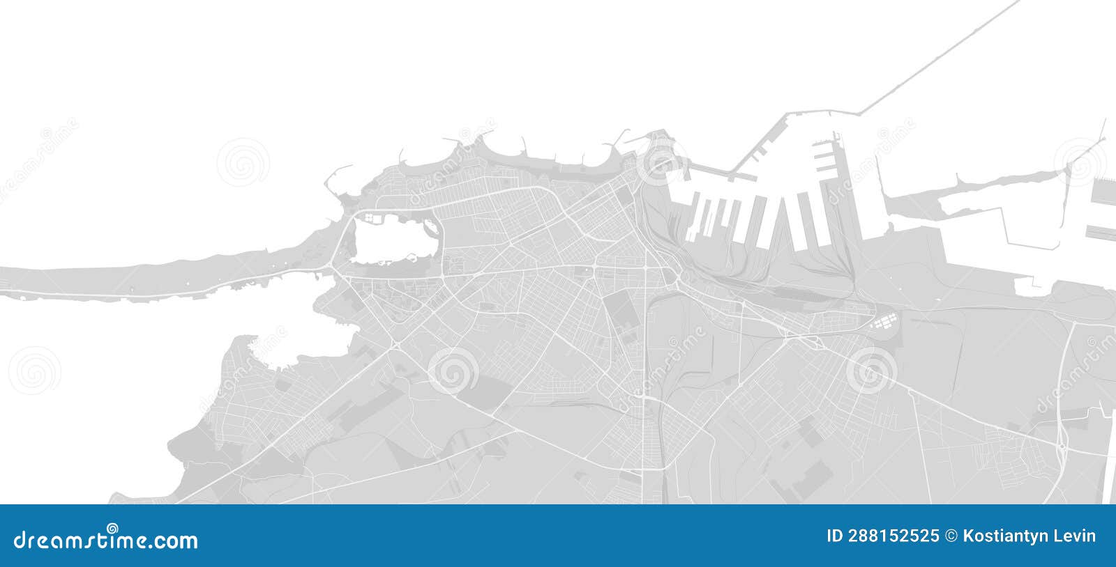 Constanta City Republic Of Romania Map Vector Illustration, Scribble ...