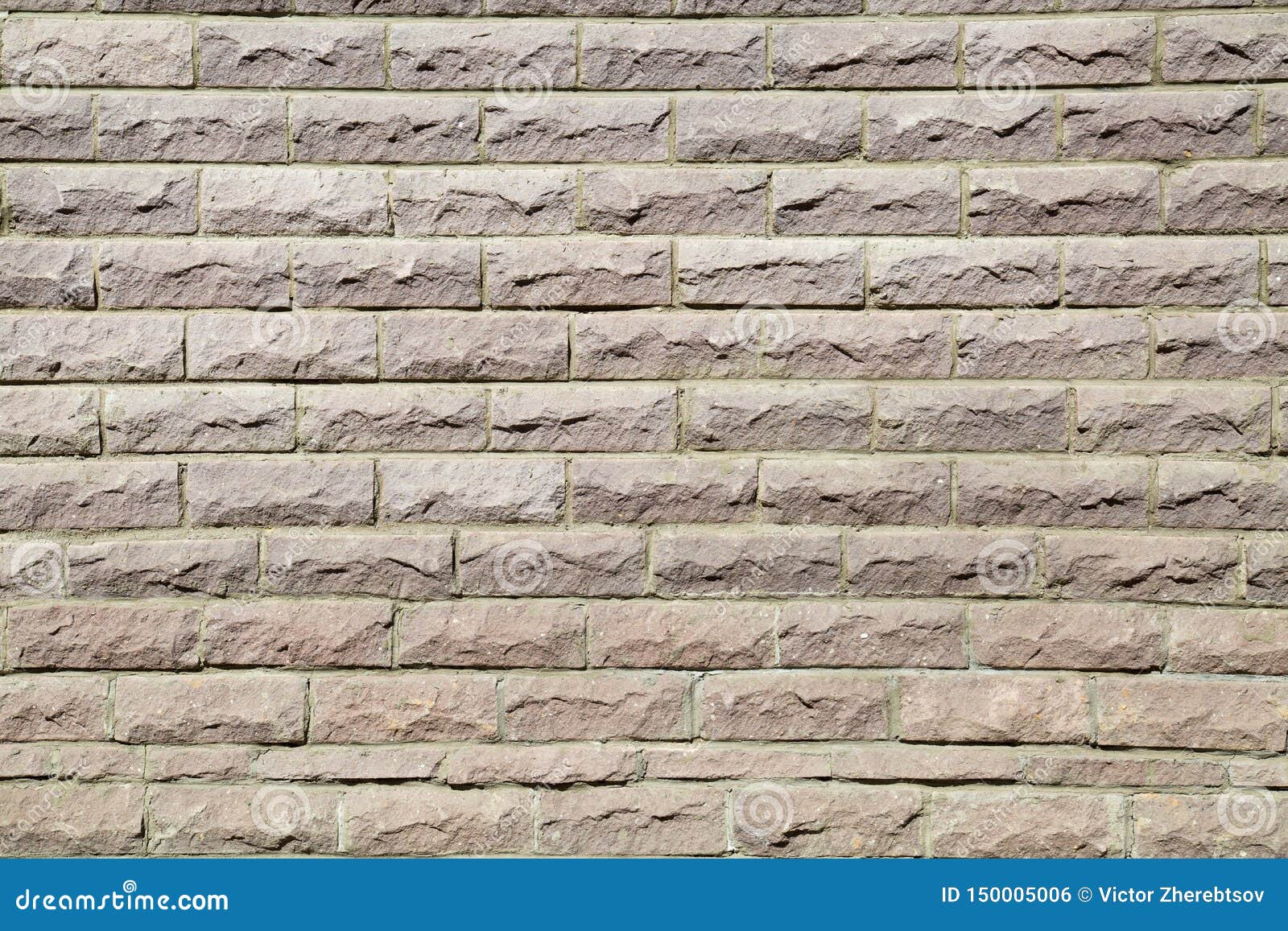 Background of Masonry Artificial Decorative Stone Lilac. Stock Photo ...