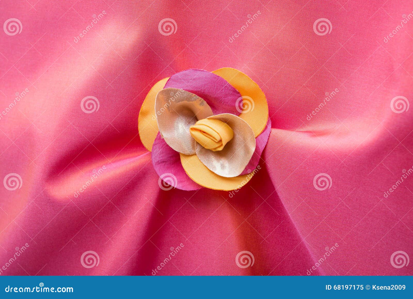 Background Material with Fabric Flower Stock Image - Image of fabric ...