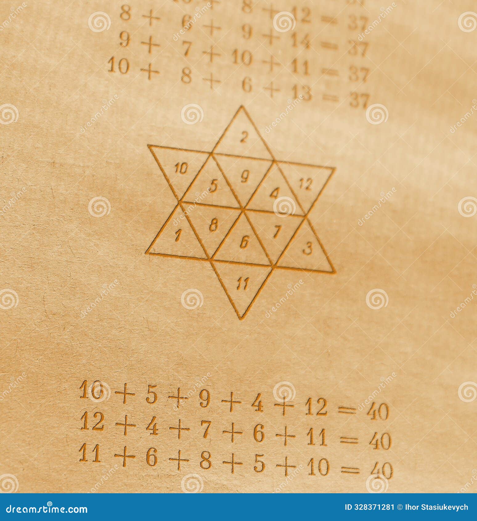 Background Mathematics Problems Stock Image - Image of brown, formula ...