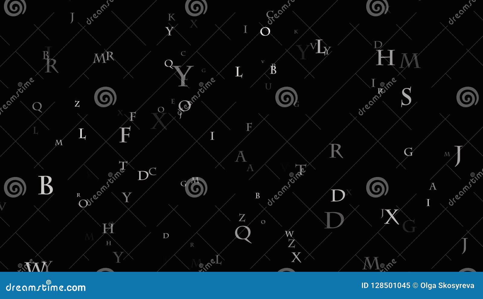 The Background Matrices of Letters. Matrix of the English Alphabet ...