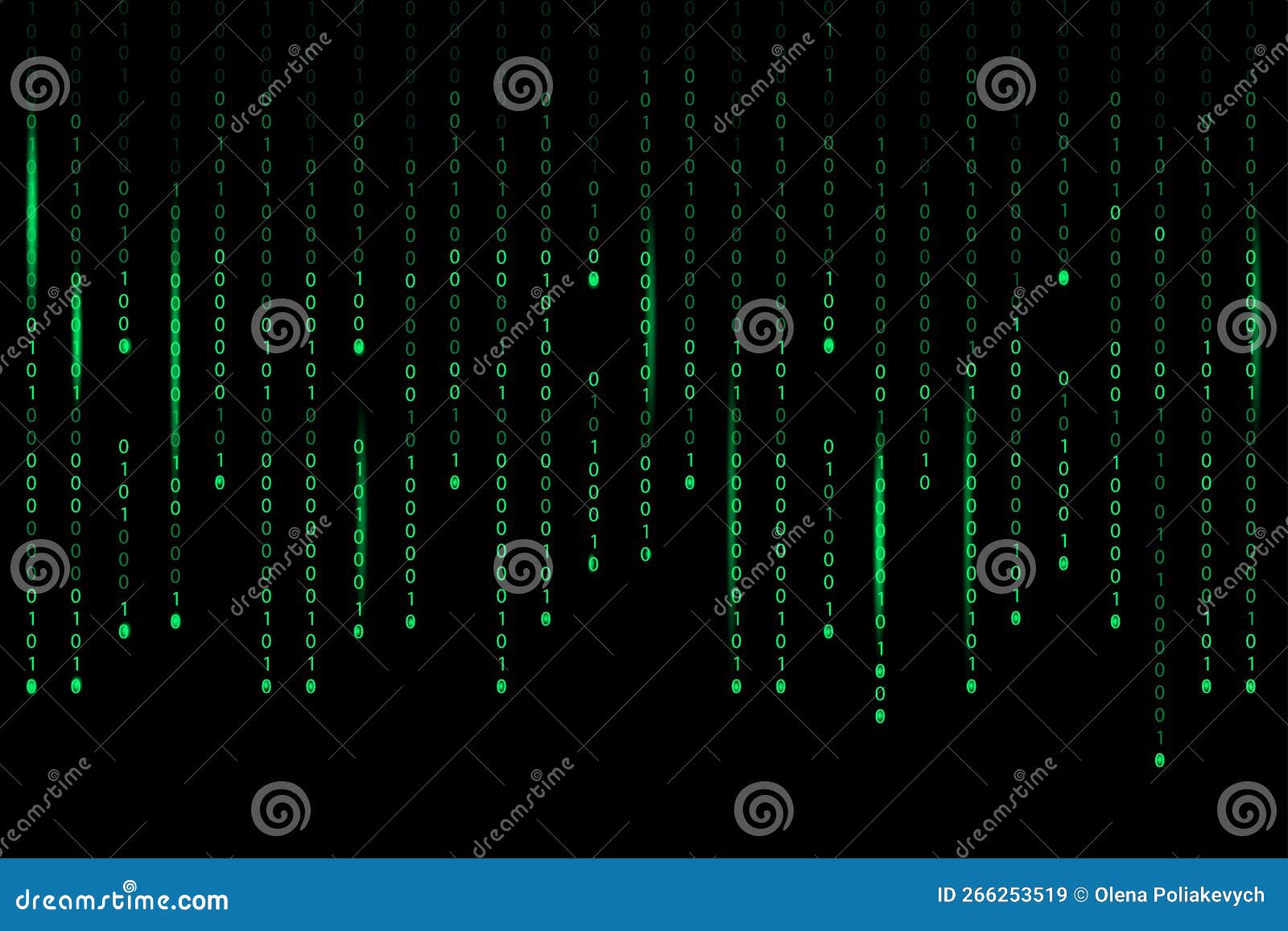 Background Matrix. Binary Code Background. Vector Illustration Stock Vector - Illustration of ...