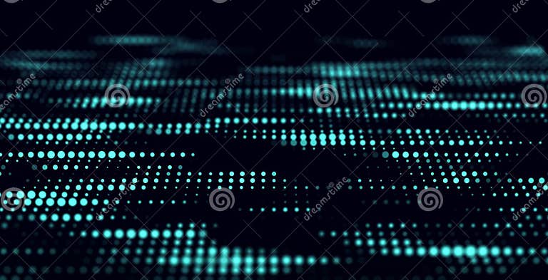 Background Matrix Code. Drawing of Moving Particles. Data Exchange. 3D ...