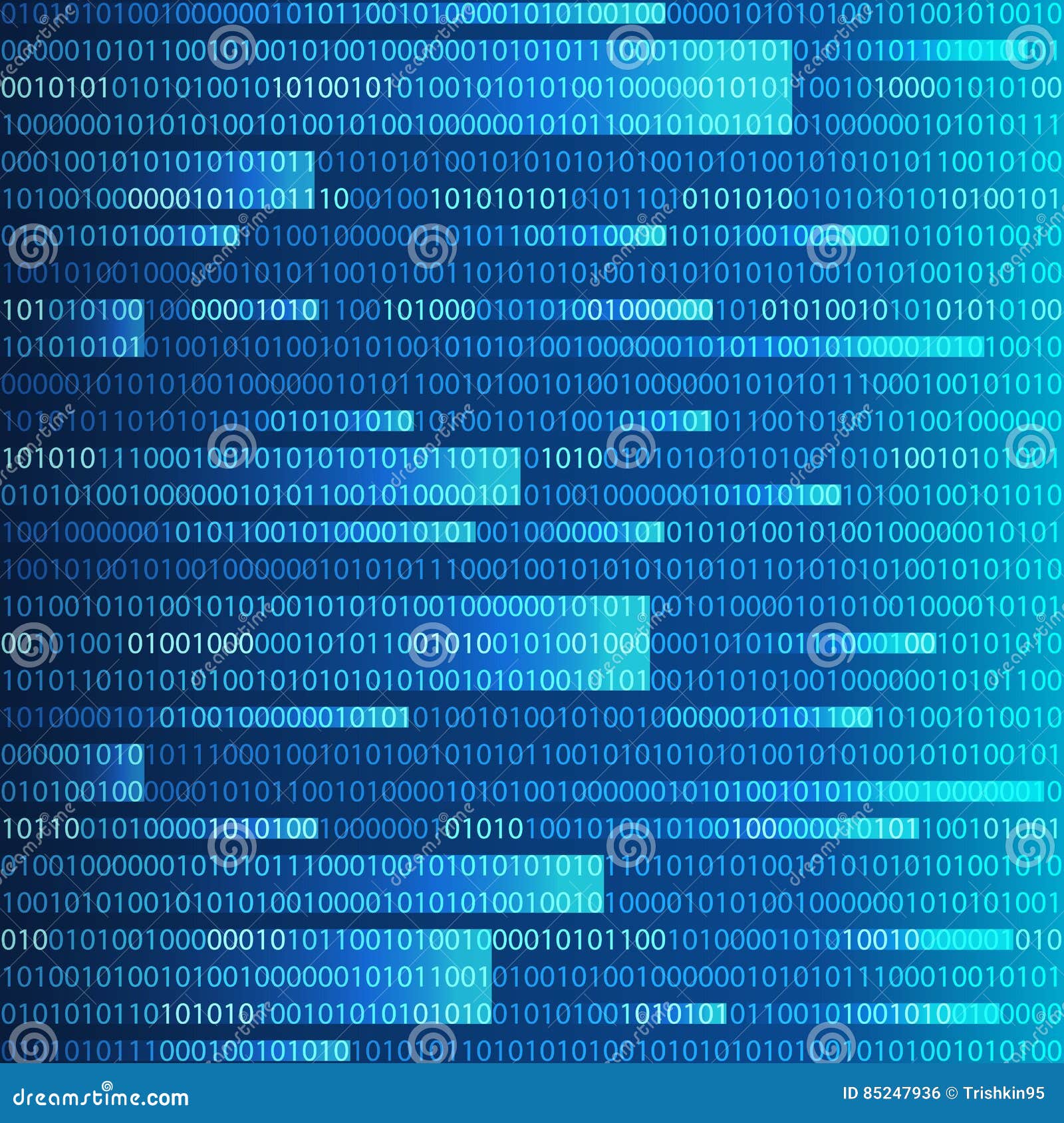 Background In A Matrix Style Falling Random Numbers Web Developer Computer Code Vector