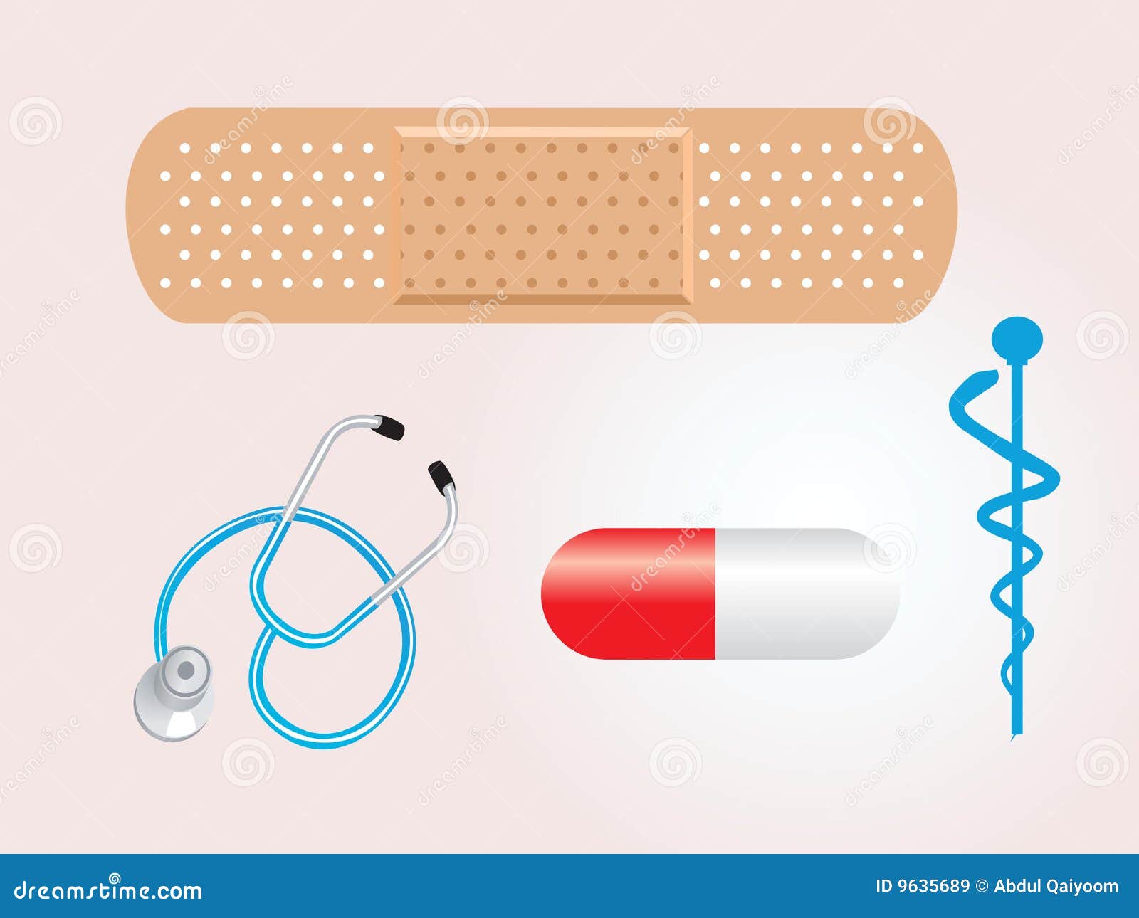 Background with Medical Illustration Stock Vector - Illustration of ...