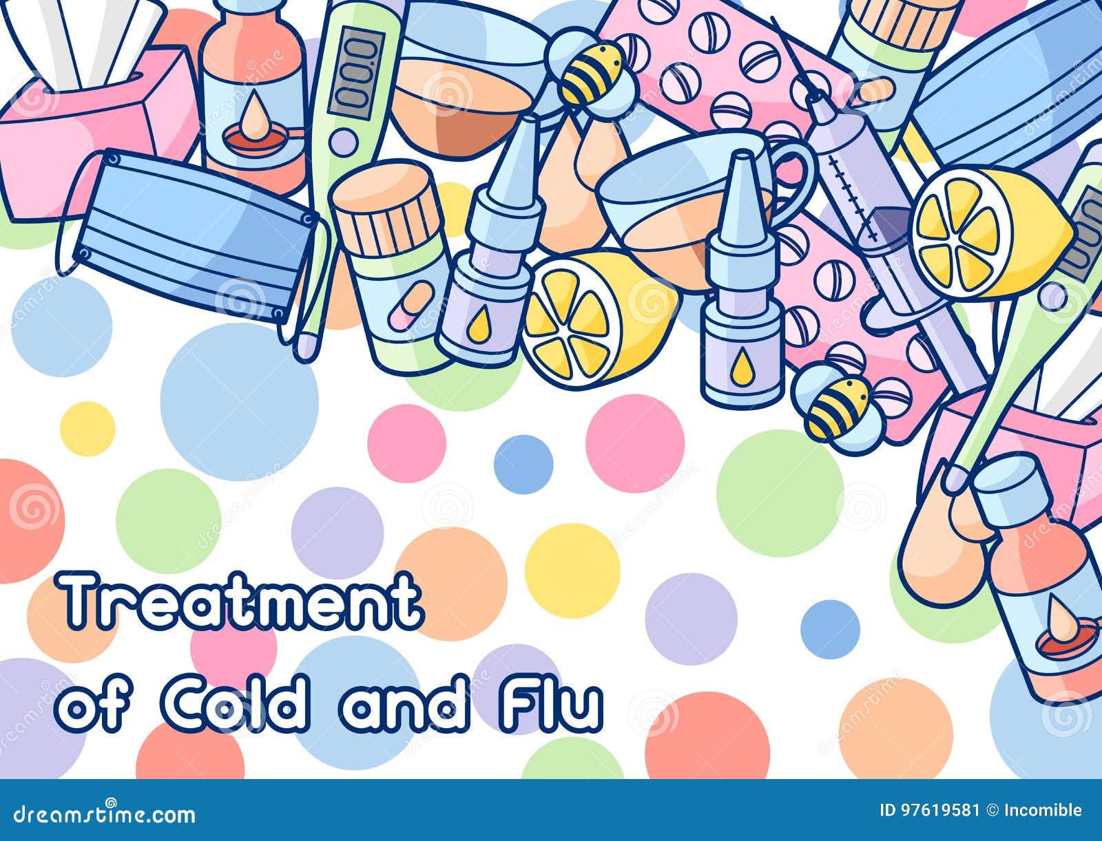 Set Of Objects For The Treatment Of Asthma. Inhalers, Spicer And ...