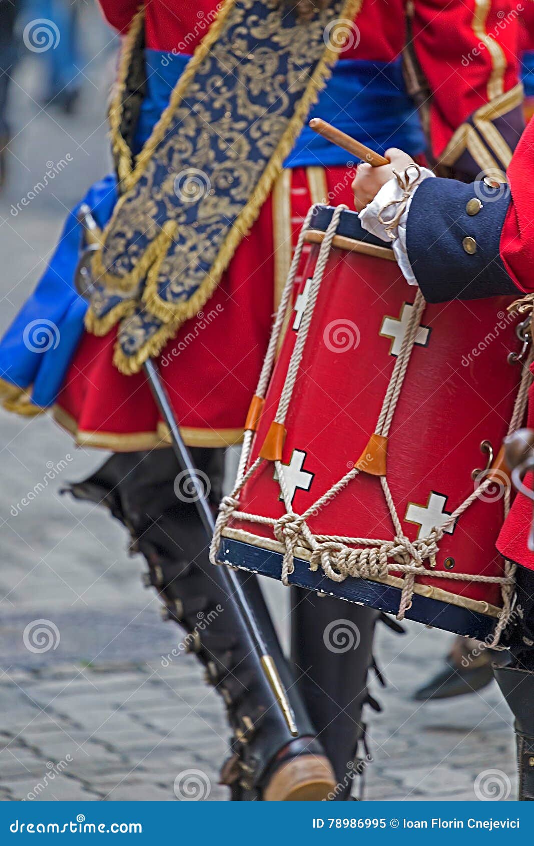 Background of a Medieval Soldiers, Drummers Editorial Image - Image of ...