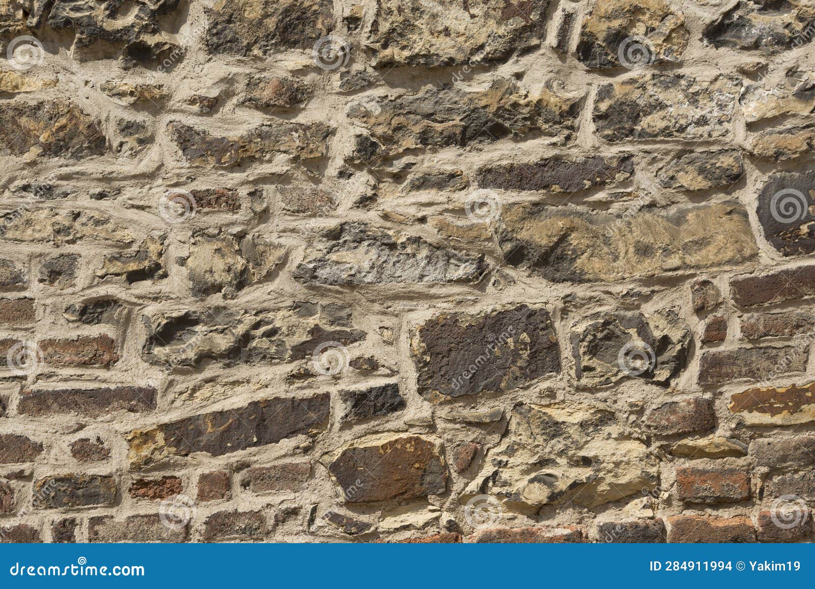 Background with Messy Brickwork and Cement Spreading Stock Photo ...