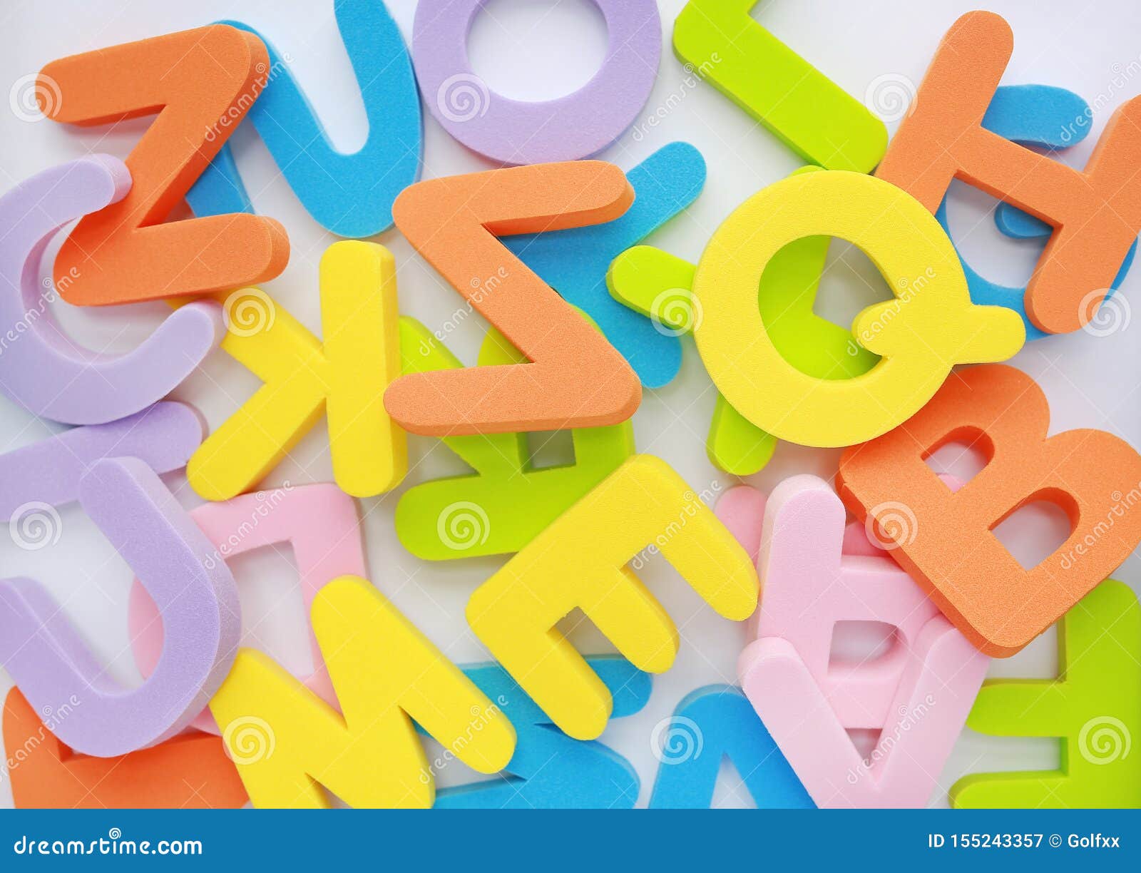 Background Messy Heap Of Sponge Rubber Alphabet Letters And Numbers ...