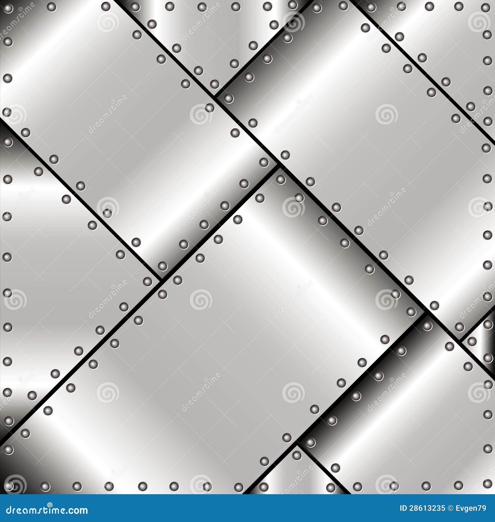 Background of metal plates stock vector. Illustration of metallic ...