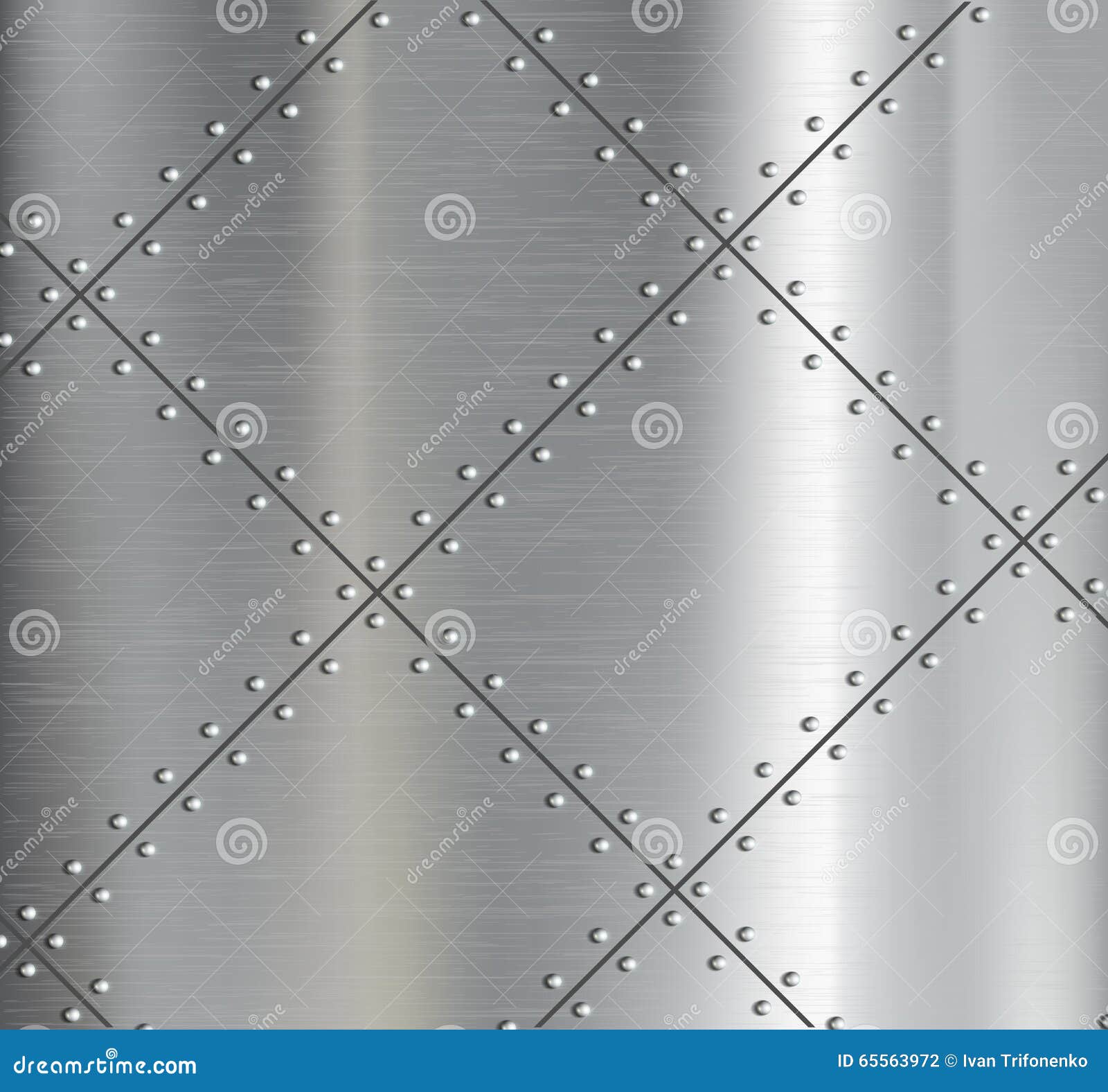 Background of the Metal Plates with Riveted. Stock Vector ...