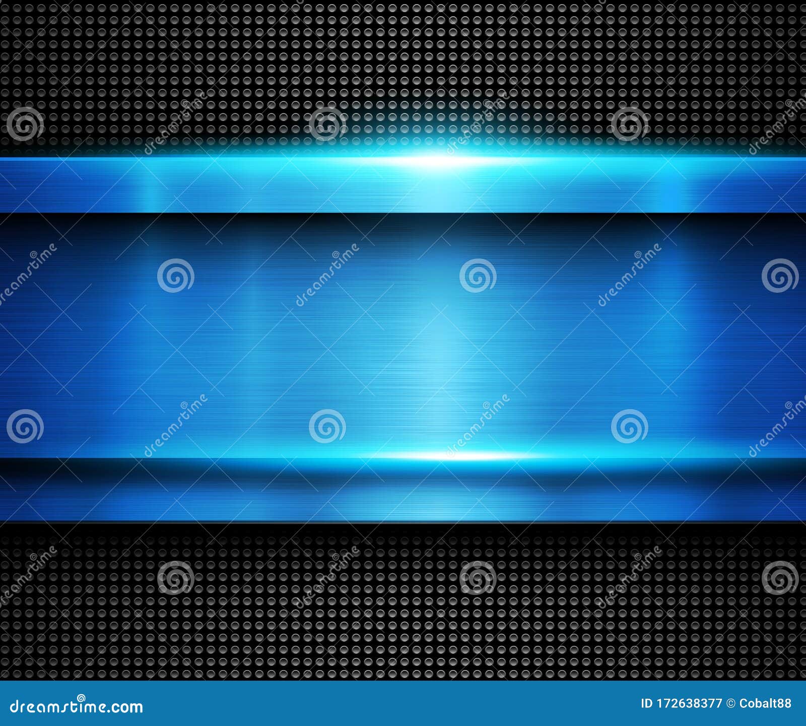 Background metallic blue stock vector. Illustration of plate - 172638377