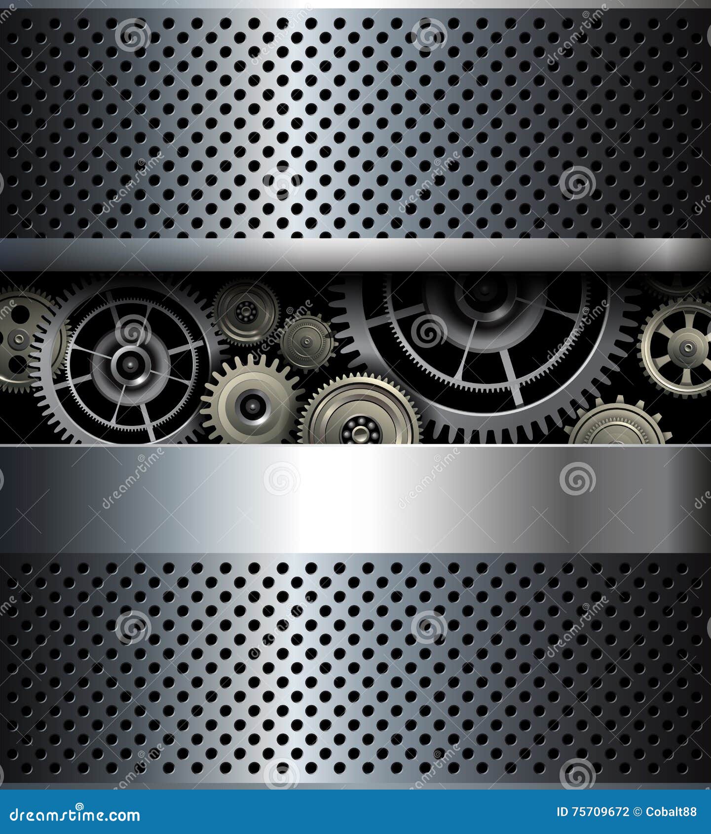 Background metallic gears stock vector. Illustration of organization ...