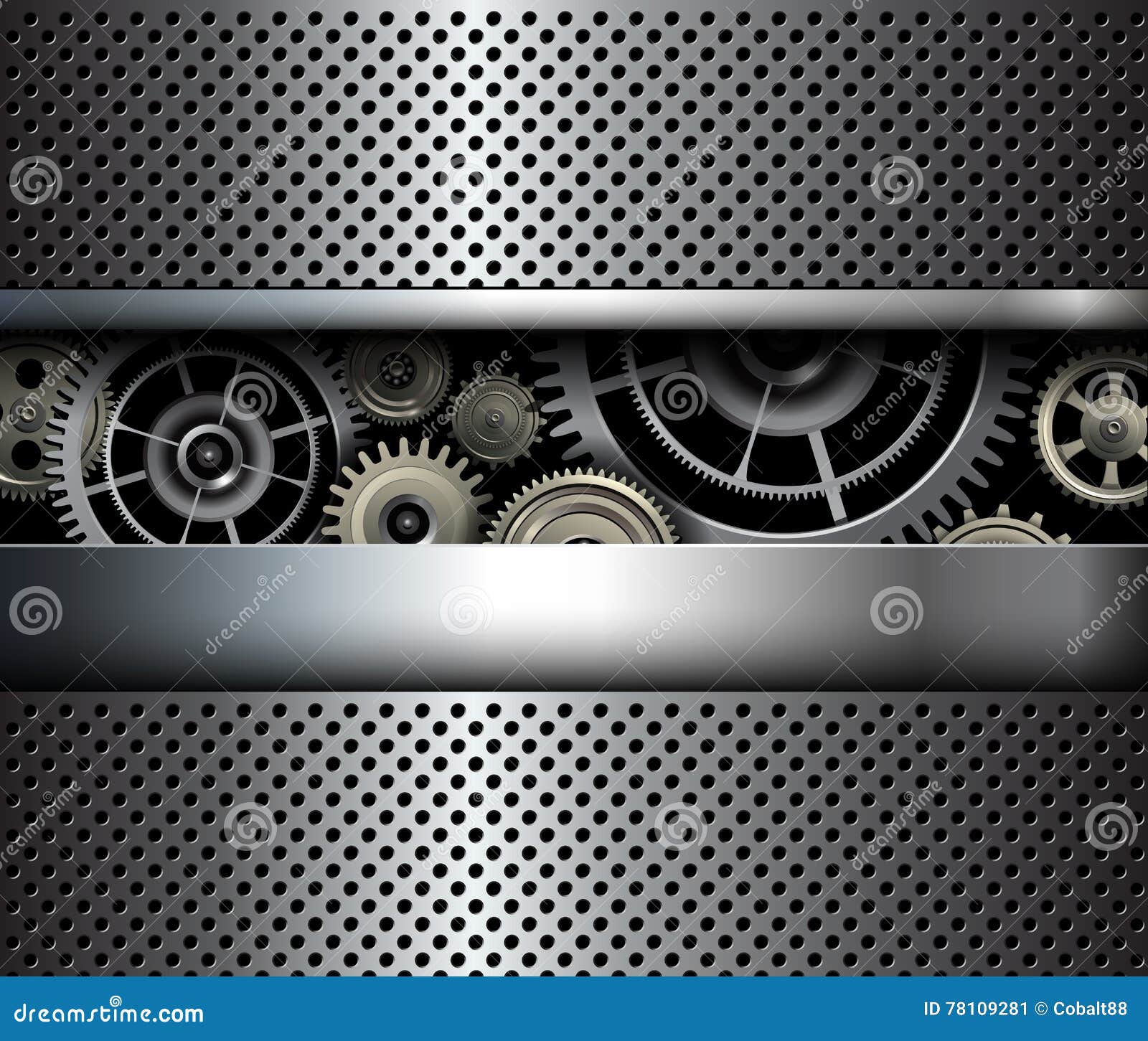 Background metallic gears stock vector. Illustration of precision ...