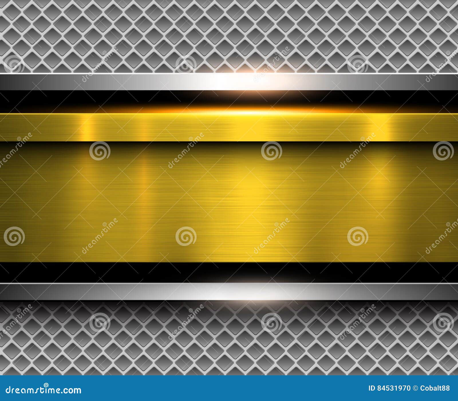 Background metallic gold stock vector. Illustration of steel - 84531970