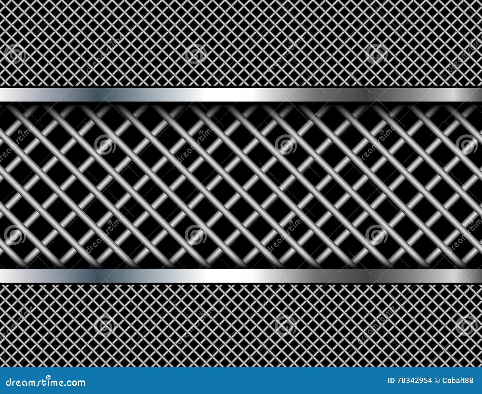 Background Metallic Grid Pattern Stock Vector - Illustration of brushed ...