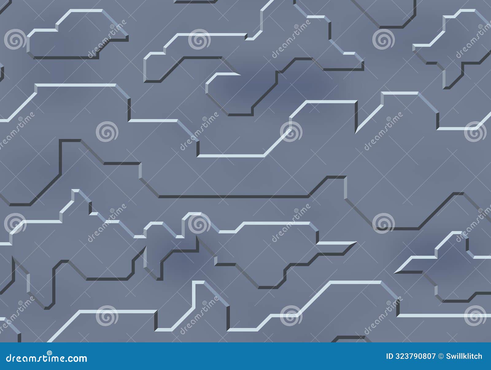 Background with Metallic Panels Texture, Wires and Circuit. Spaceship ...