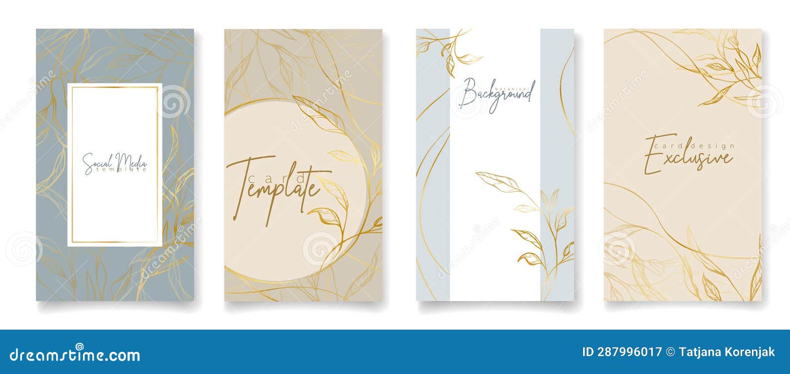 Background with Minimal Hand Drawn Flower Elements in Line Art Style ...