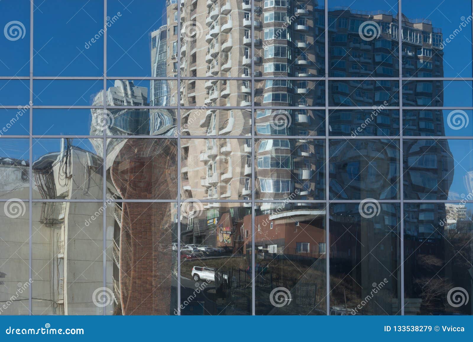 Background with Mirror Reflection Editorial Stock Image - Image of ...